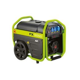 PRAMAC mobiler Stromerzeuger PX 5000 SXI, Benzinbetrieb, Tankinhalt 27 l, 3,5 kW, 230 V, 59 dB, Handstart, 2 Steckdosen