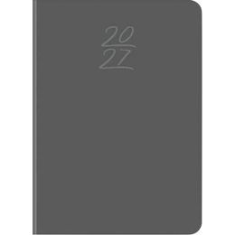 Korsch Wochenplaner Colour 2027, 128 Seiten, 2 Seiten je Woche, 12-Monats-Kalendarium f&uuml;r D, B 115 x H 155 mm, anthrazit