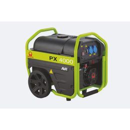 PRAMAC mobiler Stromerzeuger PX 4000 SXI, Benzinbetrieb, Tankinhalt 27 l, 2,3 kW, 230 V, 65 dB, Handstart, 2 Steckdosen