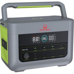 PRAMAC Powerstation PWB 1200, tragbar, Batteriebetrieb, 1,2 kW, 2 Steckdosen