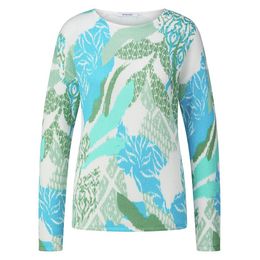 Peter Hahn - Rundhals-Pullover, t&uuml;rkis, Gr. 36 / S