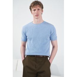 Herren Baumwoll Rundhals T-Shirt