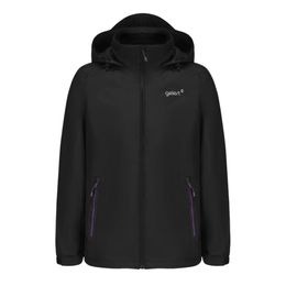 Gelert - "Horizon" Jacke, wasserfest f&uuml;r Damen (Schwarz/Violett)
