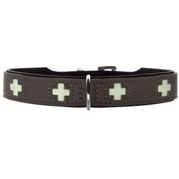 Hunter Hundehalsband swiss glow grau M