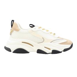 Steve Madden - "Possession-E" Sneaker f&uuml;r Damen, Plattform-Absatz (Wei&szlig;/Hellbraun)