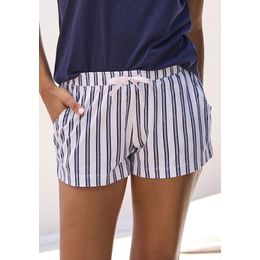 s.Oliver Pyjamashorts mehrfarbig Gr. 32/34 f&uuml;r Damen. Mit Allover-Druck. Basic. Nachhaltig.