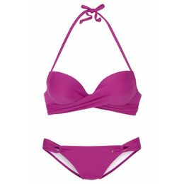 s.Oliver Set: Push-Up-Bikini 'Soft' pink Gr. 34 Cup C. Mit B&uuml;gel. Nachhaltig.