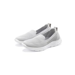 Lascana Slipper 'Halbschuh, Sneaker, Slip-On-Sneaker,' grau Gr. 36 f&uuml;r Damen