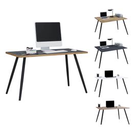 Vcm Schreibtisch Computertisch B&uuml;rotisch Skandanivischer Retro Look Salia 138x50 cm