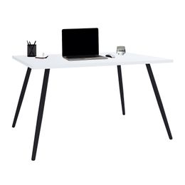 Vcm Schreibtisch Computertisch B&uuml;rotisch Skandanivischer Retro Look Salia 160x80 cm