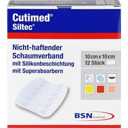 ACA M&uuml;ller Cutimed Siltec Schaumverb.10x10 cm nicht haftend 12 St