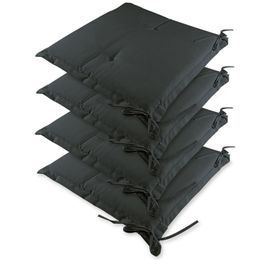 Detex Sitzkissen 4er-Set Sydney Anthrazit 45x40x6cm