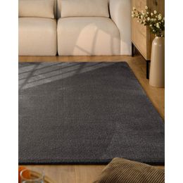 Teppich Esprit, B:80cm H:15mm L:150cmanthrazit gr, Polypropylen, Wohnzimmer, Teppiche, "Vegas - Esprit Kollektion", Kurzflor, uni, gewebt,