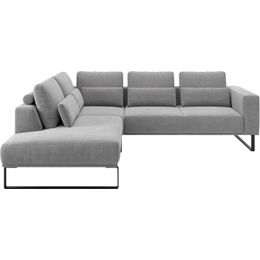 Ecksofa Musterring, B:268cm H:88cm T:232cmplatin, 100% Polyester, Wohnzimmer, Sofas, "JUSTB PM100, stilvoller Lounge-Komfort von Musterring",