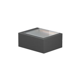 Flos Mile Wandleuchte LED Uplight L: 12cm 2700K Anthrazit ON/OFF