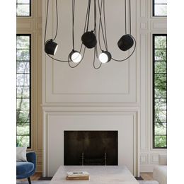 Flos Aim Small Pendelleuchte Schwarz kpl. 5 Leuchten