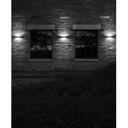 Flos Mile Wandleuchte LED Up/Down L: 12cm 2700K Anthrazit ON/OFF