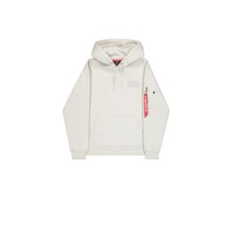 Herren Kapuzensweatshirt "Backprint Hoodie Mirror Camo", wei&szlig;, Gr. L, Alpha Industries, Obermaterial: 80% Baumwolle, 20% Polyester, Sweatshirts