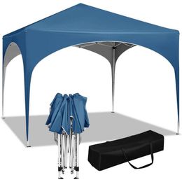 WOLTU Pavillon, Blau, Metall, 300x260x300 cm, Sonnen- & Sichtschutz, Pavillons & Pergolas, Pavillons