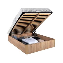 Weber Industries Kastenbett, Sonoma Eiche, Holzwerkstoff, Nachbildung, 140x190 cm, Schlafzimmer, Betten