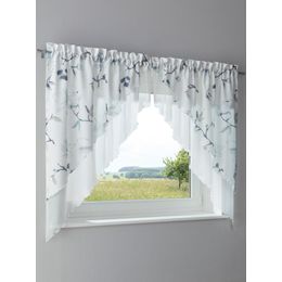 Gardine HEINE HOME, B:80cm H:80cm, wei&szlig;, Polyester, Gardinen
