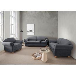 Polstergarnitur Home Affaireanthrazit, anthrazit, Sitzm&ouml;bel-Sets, "Torello Set: 2,5-2-1, Federkern, bequem, zeitlos"