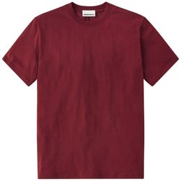 armedangels Herren-T-Shirt Baumwolle S Dunkelrot