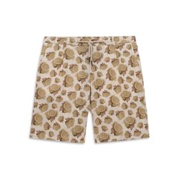 Bugatti Herren Bermudas "Soft touch"30, beige, Gr. 48, bedruckt, 55% Leinen, 45% Baumwolle, Hosen, aus einem Leinen-Mix