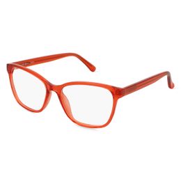 Fielmann OU 061 CL GERDA Brille Damen | Fassung: Vollrand, Quadratisch, Rot Transparent