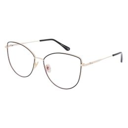 Tom Ford FT5667-B Brille Unisex | Fassung: Vollrand, Cat Eye, Schwarz Gold