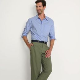 LANDS' END Gestreiftes Hemd, Herren,  Blau, Baumwolle/Polyester-Mischung, by Lands' End