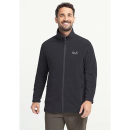 Jack Wolfskin Herren Fleecejacke "TAUNUS 100 FZ M"schwarz, Gr. S, Fleece, Obermaterial: 100% Polyester. Futter: 100% Polyester, Jacken, mit