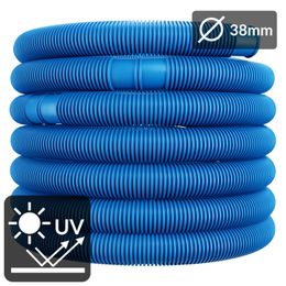 Monzana Poolschlauch Blau &Oslash;38mm 14m