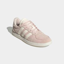 Damen Sneaker "BREAKNET SLEEK", adidas Sportswear, Gr. 37wonder quartz, sanftes wei&szlig;, wonder quartz, Leder, Synthetik, Schuhe, inspiriert vom Design
