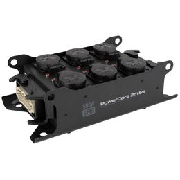 Showgear PowerCore 2m.6s - Breakout Multipin H16 Ein-/Ausgang auf 6x Schuko