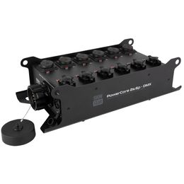 Showgear PowerCore 2s.6p - DMX - Breakout Multipin S19 Ein-/Ausgang auf 6x Power Pro True + 5p DMX-Splitter