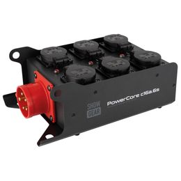 Showgear PowerCore c16a.6s - 6x Schuko - 1x CEE 16 A (5P)