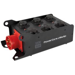Showgear PowerCore c16a.6p - 6x Power Pro True - 1x CEE 16 A (5P)