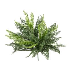 EUROPALMS FIRESILX Waldfarn, Kunstpflanze, B1 schwer entflammbar, 38cm