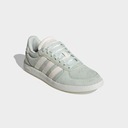 Damen Sneaker "BREAKNET SLEEK", adidas Sportswear, Gr. 39linen gr&uuml;n, sanftes wei&szlig;, linen gr&uuml;n, Leder, Synthetik, Schuhe, inspiriert vom Design des