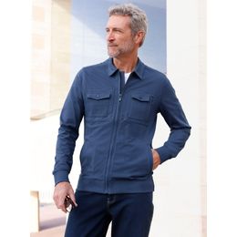 Marco Donati Herren Shirtjacke "Langarm-Shirt"jeansblau, Gr. 64, unifarben, 100% Baumwolle, Shirts