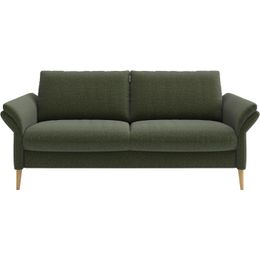 3-Sitzer Home Affaire, B:208cm H:85cm T:90cm, gr&uuml;n, 100% Polyester, Sofas, "Sarsina, stilvoller Komfort f&uuml;r dein Wohnzimmer inkl. Multikopfst&uuml;tze",