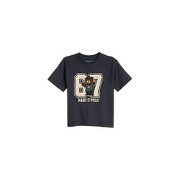 Marc O'Polo MARC O'POLO Jungen T-Shirt "mit flauschiger B&auml;ren-Applikation"schwarz navy, Basic, Gr. 104, unifarben, Obermaterial: 100% Biobaumwolle, Shirts