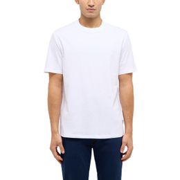 Mustang Herren Kurzarmshirt "Herren Style Austin"wei&szlig;, Gr. M, Jersey, 100% Baumwolle, Shirts