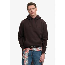 Superdry Herren Kapuzensweatshirt "ESSENTIAL SDCO LOGO HOOD"heritage port marl, Gr. M, bedruckt, meliert, angeraute Sweatware, Obermaterial: 60%