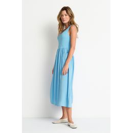 RICHROYAL Damen Tr&auml;gerkleidsailor sky, Gr. L, unifarben, Web, Obermaterial: 97% Viskose, 3% Elasthan, Kleider, Regular fit mit Rundhalsausschnitt