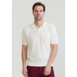 FELIX HARDY Herren Kurzarmshirt "Strick-Polo Shirt Kurzarm", wei&szlig;, Gr. XXL, 100% Baumwolle, Shirts