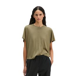 Marc O'Polo MARC O'POLO Damen T-Shirt "aus flie&szlig;endem Lyocell-Baumwolle-Mix"pure sage, Basic, Gr. XXS, unifarben, Obermaterial: 67% Lyocell, 33% Baumwolle, Shirts