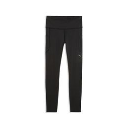 Puma Damen Trainingstights "W PWRMODE 78TH TIGHT"Puma schwarz, Gr. XS, Interlock, Obermaterial: 71% Polyester, 29% Elasthan, Hosen, schmale Passform,