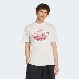 Herren T-Shirt "TREFOIL INFILL"cloud wei&szlig;, Gr. M, adidas originals, Obermaterial: 100% Baumwolle, Shirts, f&uuml;r Erwachsene, mit sportlichem Stil, ohne